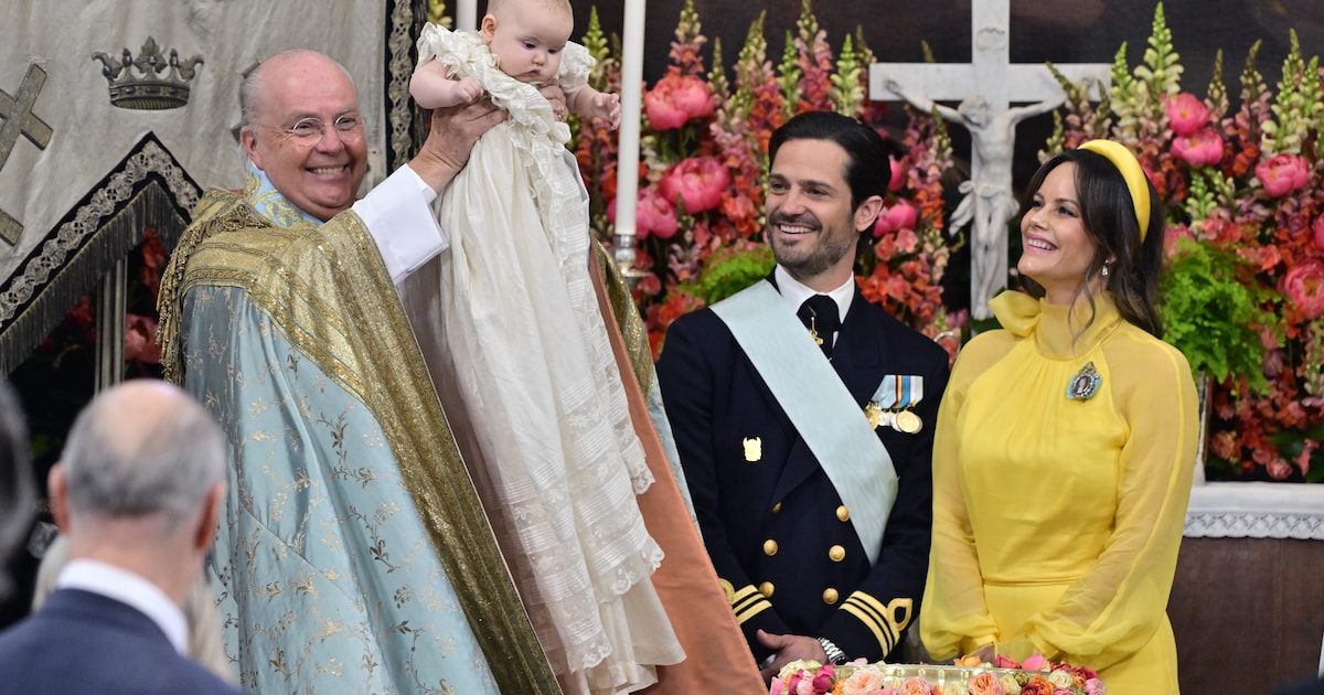 Carl Philip en Sofia van Zweden vieren kristallen huwelijk mét de doop ...