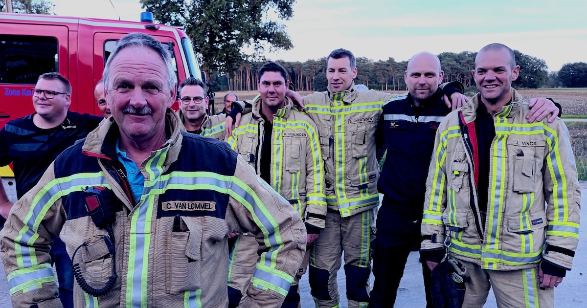 Brandweervrienden halen grap uit voor nakende pensioen van collega Cis ...