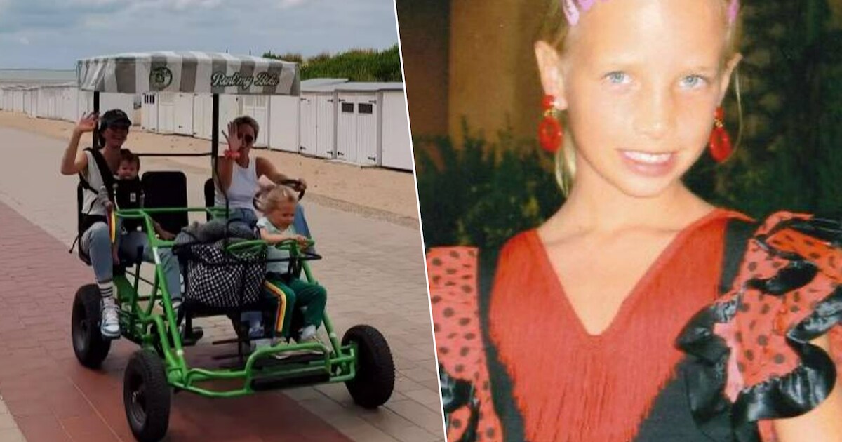 BV 24/7. Astrid Coppens en haar dochters maken een ritje in een gocart ...