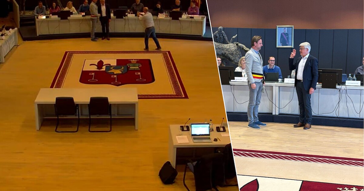 Raadslid Guy Van den Eynde legt de eed af in de gemeenteraad en start daarmee zijn vierde ...