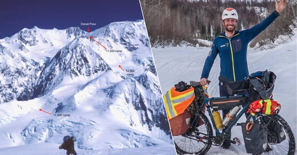 Jelle Veyt (38) bereikt top van Mount Denali, de hoogste berg van Noord ...