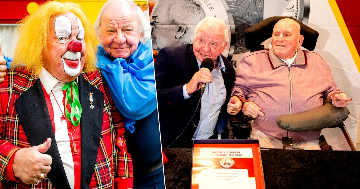 IN BEELD. Bassie en Adriaan geëerd met eigen herdenkingsmunt voor 50 ...