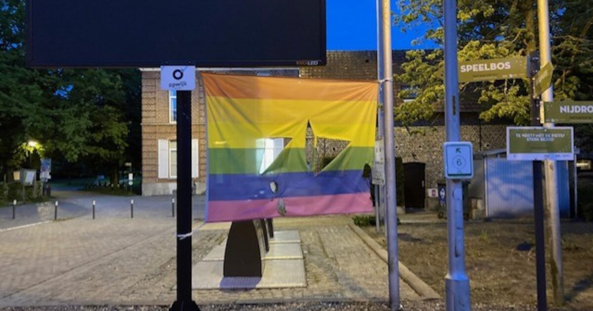 Regenboogvlag in Opwijk in brand gestoken en bewerkt met mes | Opwijk ...