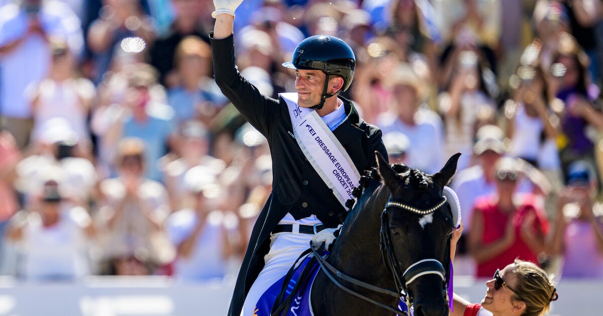 Justin Verboomen is na Europese titels dressuur eerste Belgische nummer ...