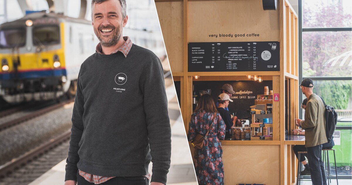 Koffie van Australiër Curtis (45) laat pendelaars in Gent-Sint-Pieters ...