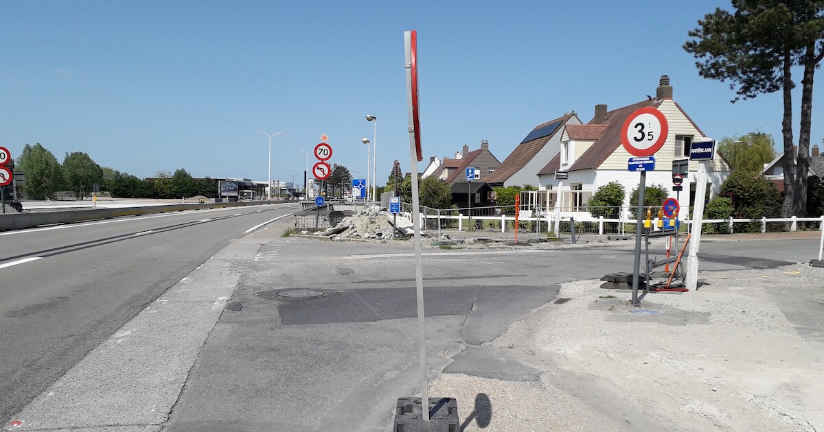 Kruispunt Natiënlaan met Kragendijk vanaf maandag afgesloten voor nieuwe fase werken | Knokke ...
