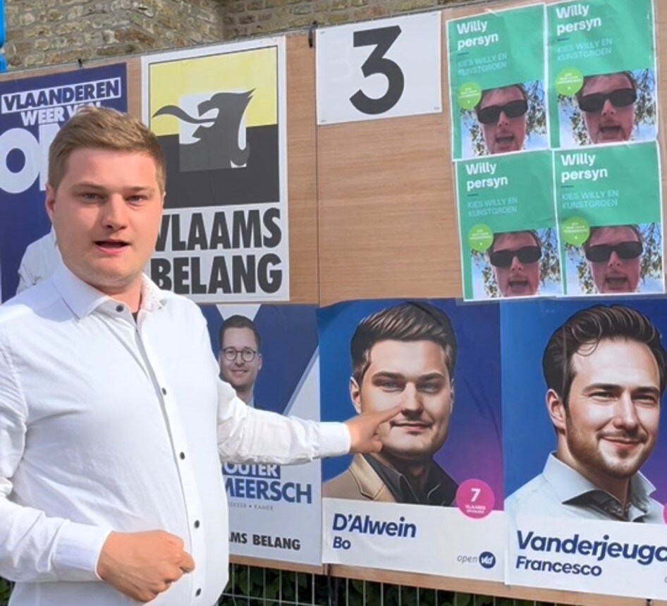 KIJK. Bo D’Alwein voert campagne als Willy Persyn van ‘Nonkels’: “We hebben allebei goeie ...
