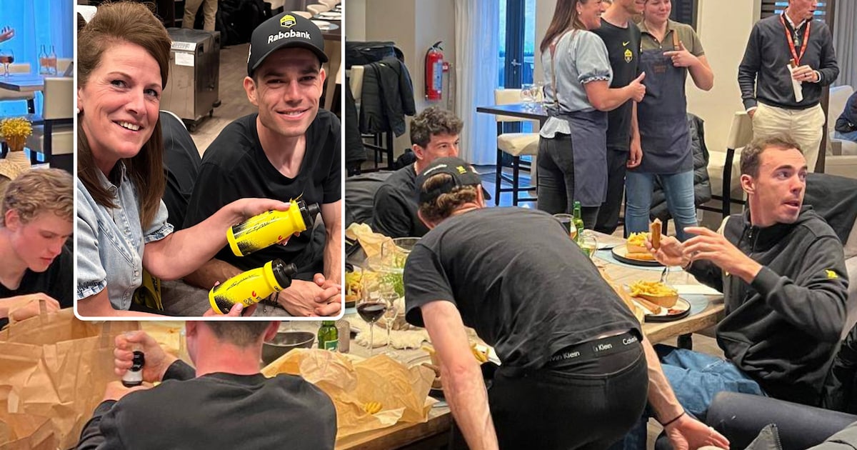 Zo viert Wout van Aert de mooiste overwinning uit zijn carrière ...