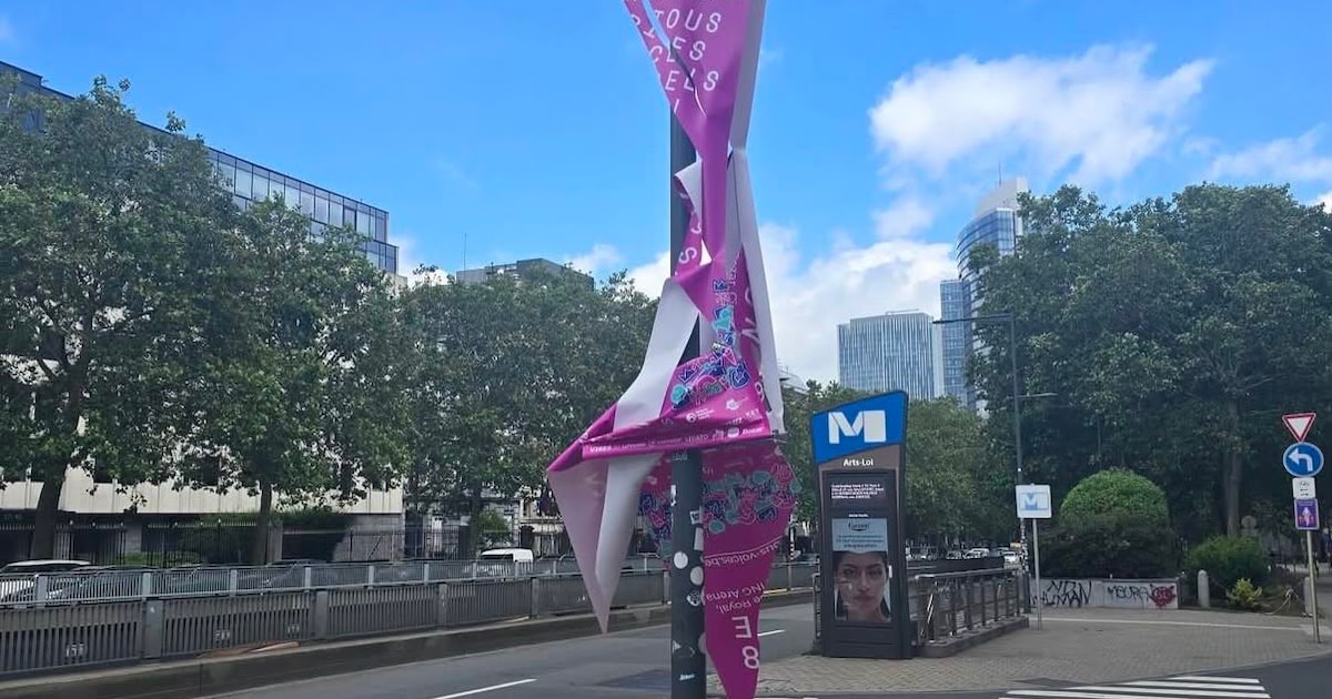 Vandalen vernielen 15 banners van LGBTQI+-koorfestival in Brussel: “Dit ...