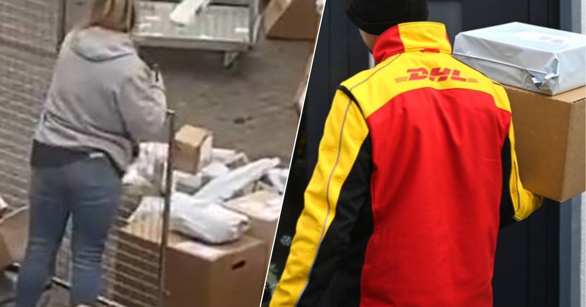 Nonchalante DHL-medewerker smijt met talloze pakketjes: “Daar gaat je ...