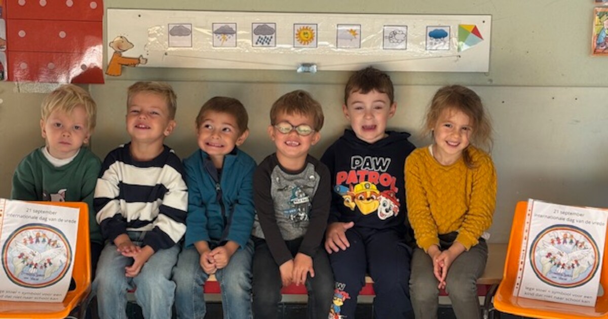 Lege stoelen in basisschool De Stappe op internationale dag van de ...