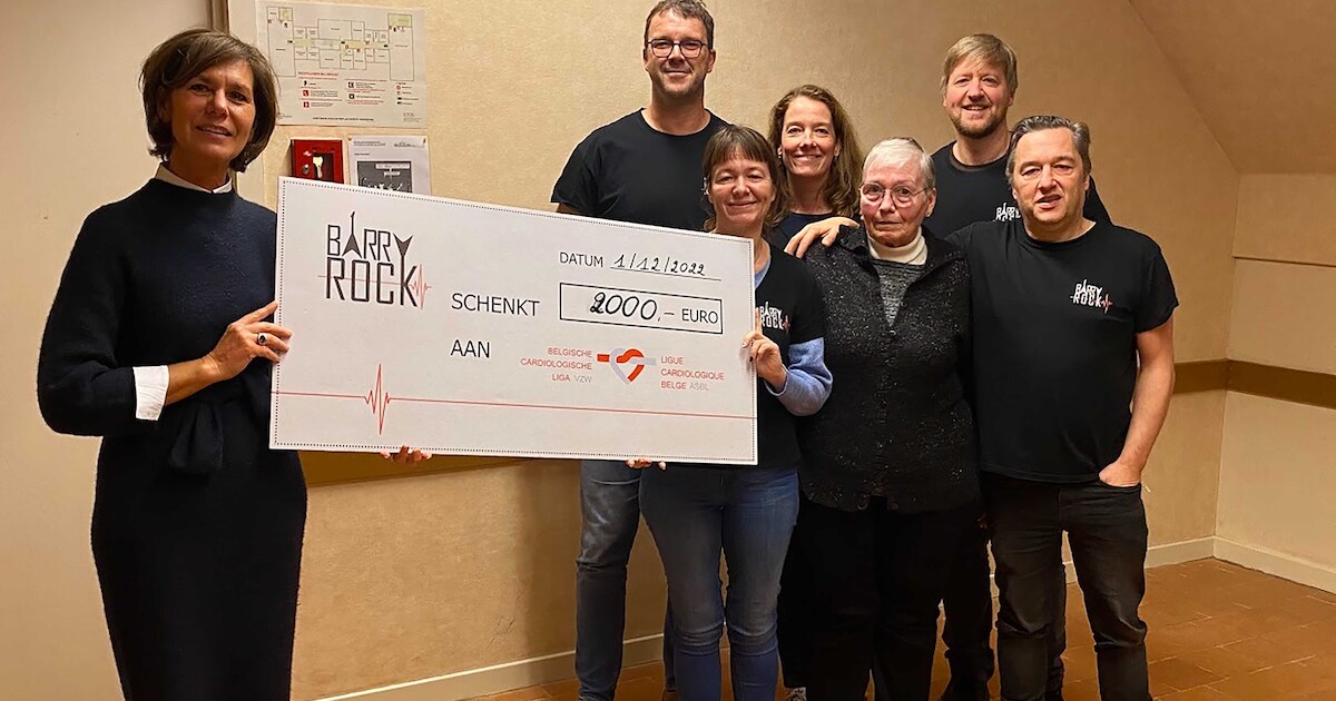 BarryRock levert 2.000 euro op voor Belgische Cardiologische Liga ...