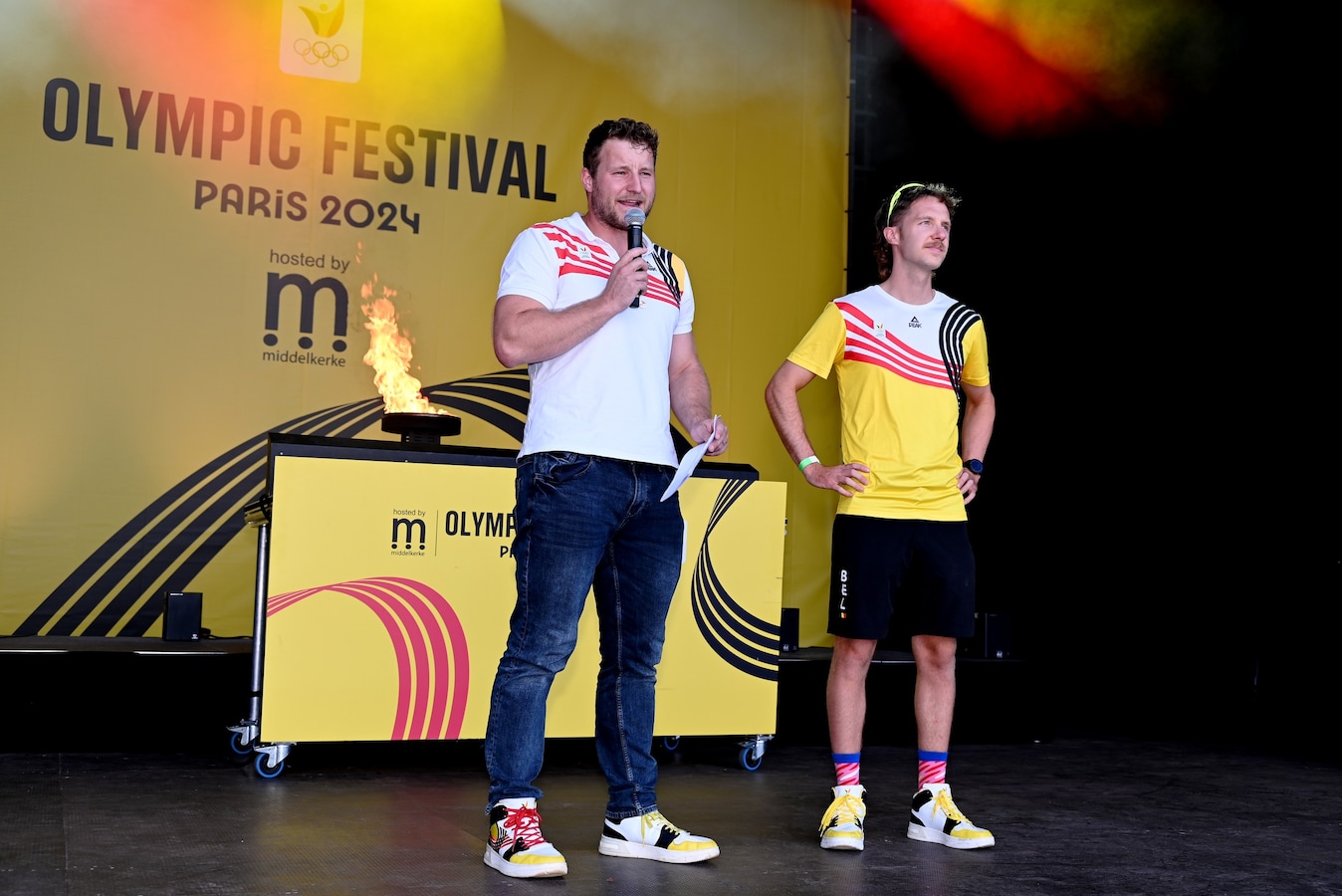 Roeiers Tim Brys en Niels Van Zandweghe gehuldigd op Olympisch Festival ...