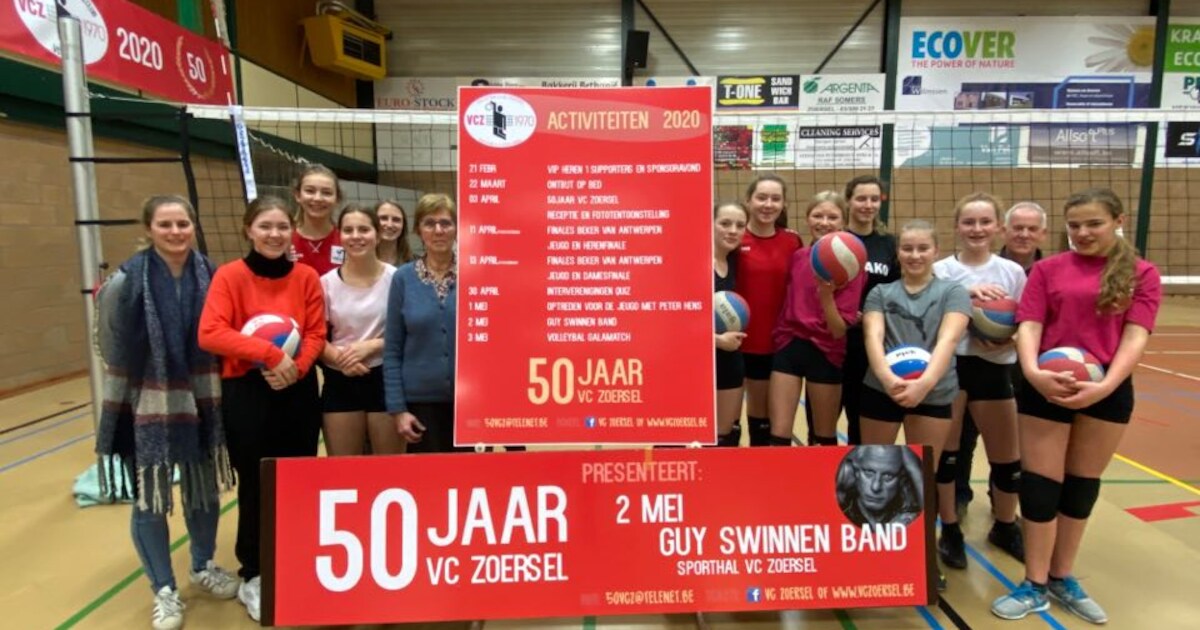 Volleybalclub Zoersel nodigt al zijn coryfeeën uit voor 50-jarig ...