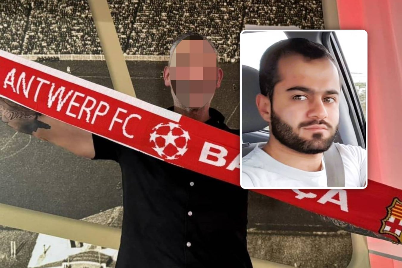 Met 185 per uur reed Antwerpfan Patrick (52) rijinstructeur Hazem (33 ...