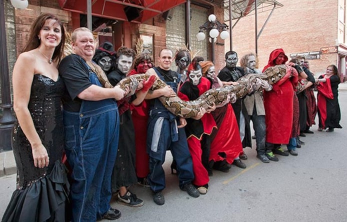Premiejager vangt grootste python van het park: 5,3 meter lang, 54 ...