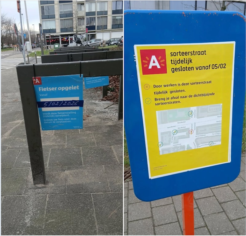 Fietsstalling en sorteerstraat op Linkeroever tijdelijk buiten gebruik ...