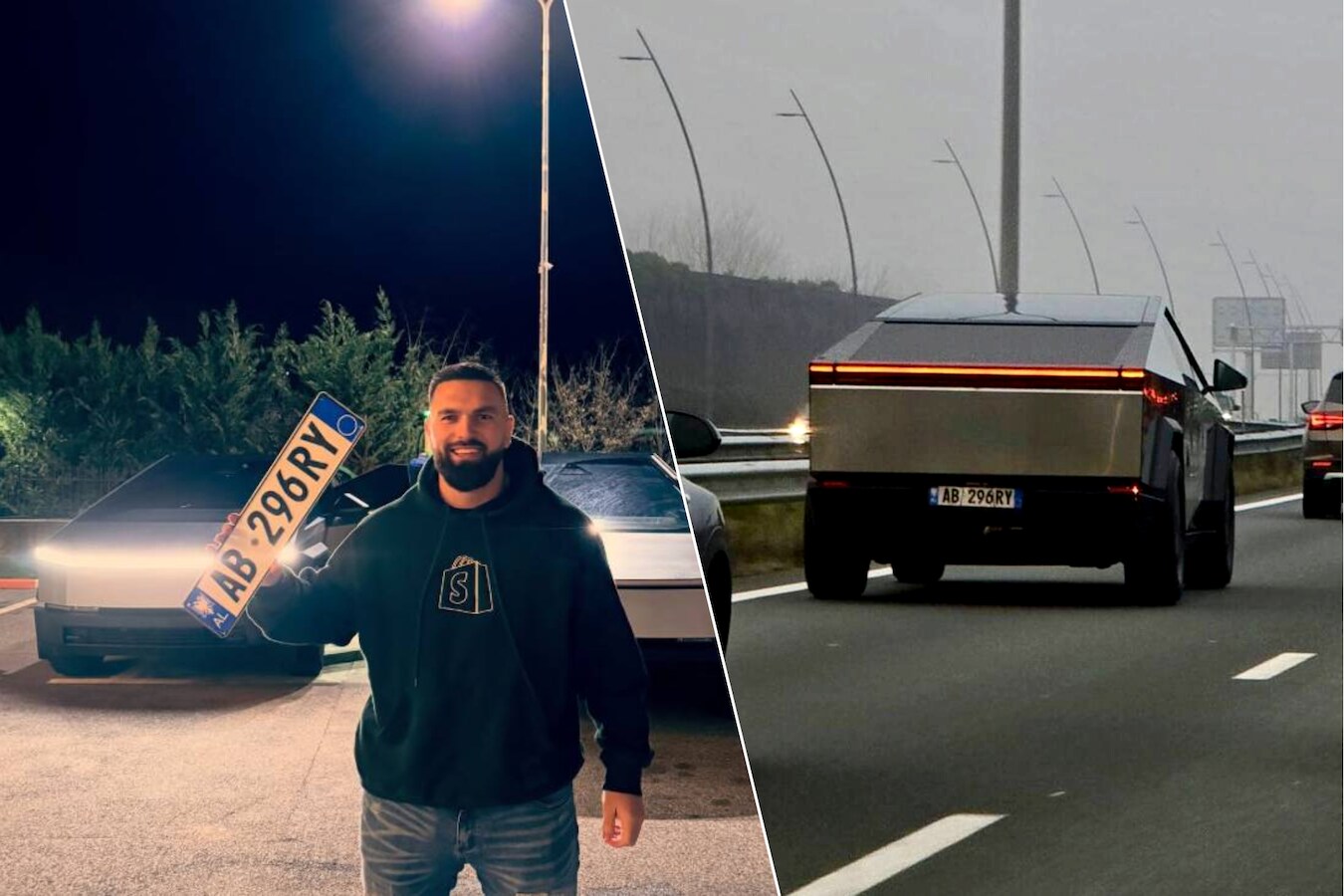 Tesla Cybertruck maakt onverwacht debuut op Belgische wegen in Lanaken ...