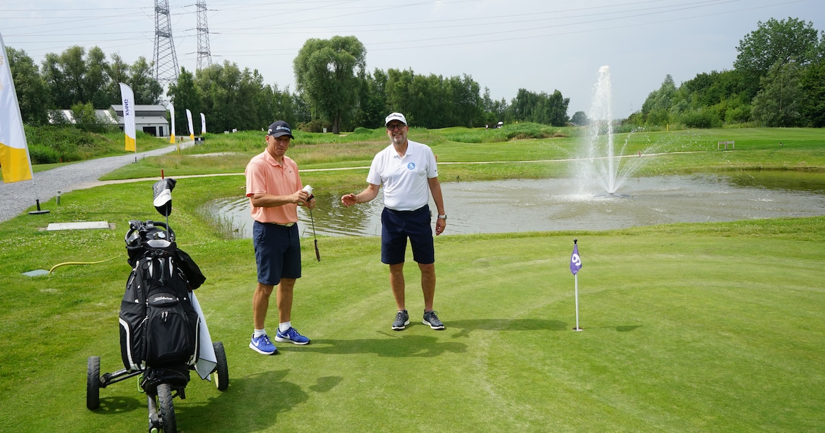 Golfspeler Frank krijgt Wesley Sonck mee als caddie tijdens ...