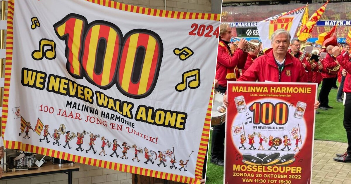 Nieuwe vlag voor 100 jaar Malinwaharmonie ingeluid met één minuut ...