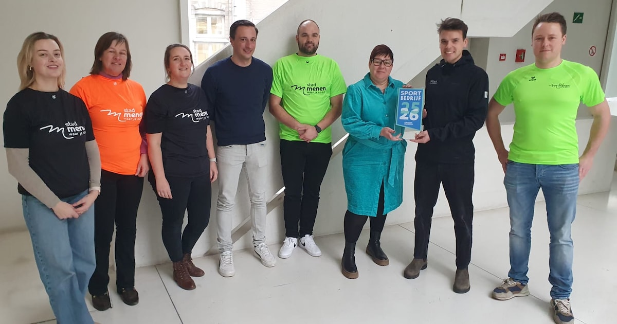 Stad Menen krijgt de titel van ‘Sportbedrijf’: “Een fitte werknemer is ...