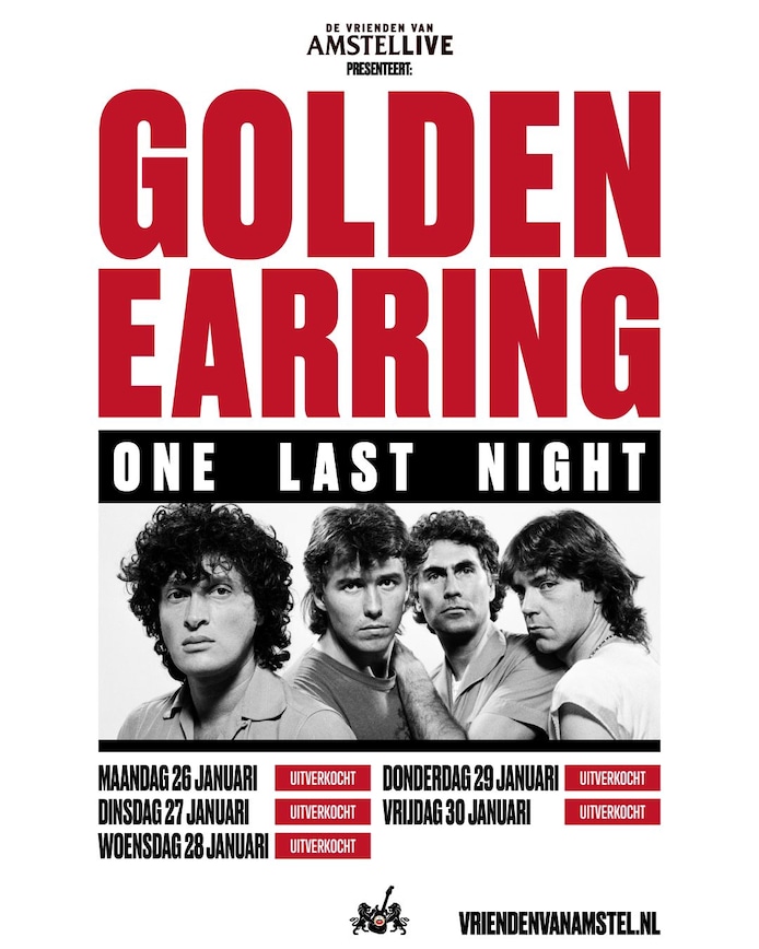 Vier extra afscheidsconcerten van Golden Earring, tickets binnen uur de ...