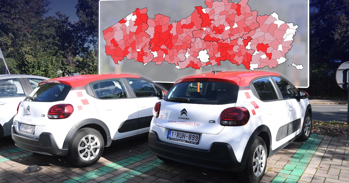 Zoveel deelwagens telt jouw gemeente: van absolute koploper in ...