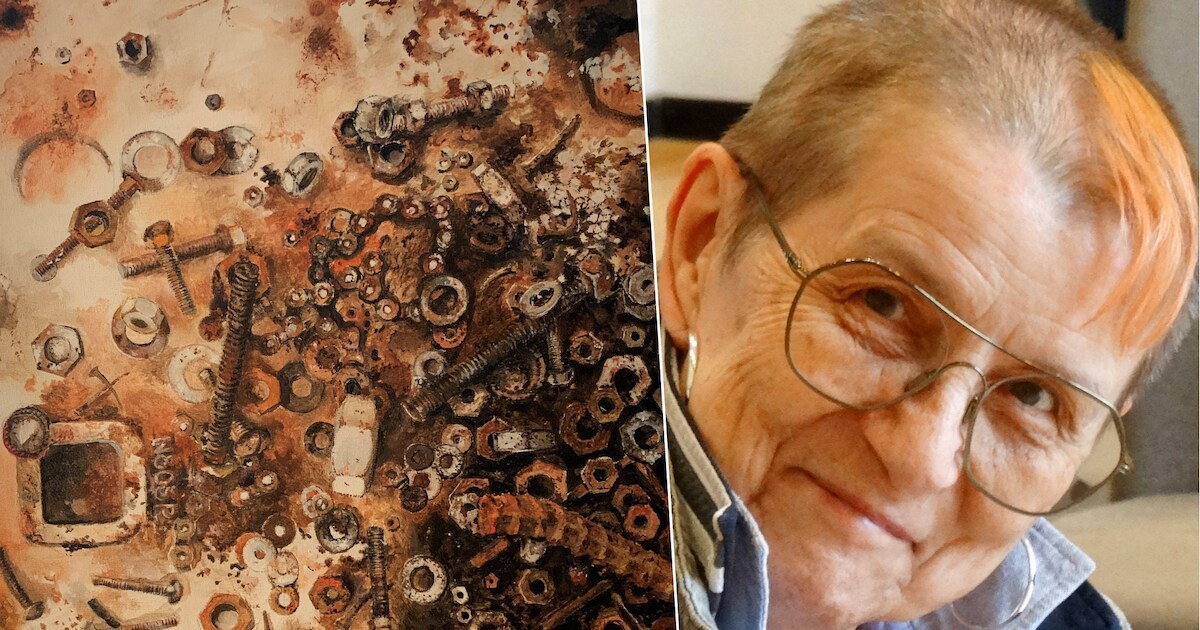 Lieve Flour (81) stelt kunstwerken tentoon in woonzorgcentrum waar ze ...