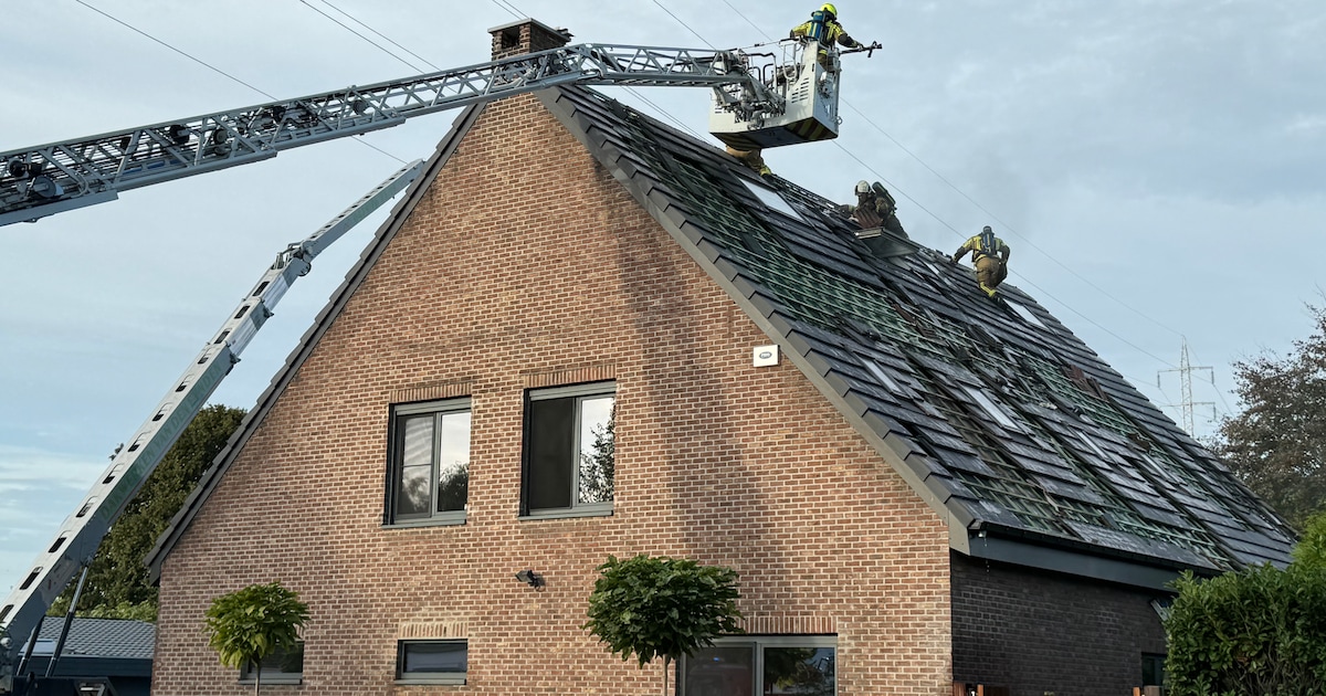 Brand in woning in Kontich nadat kraan hoogspanningskabel raakt: drie ...