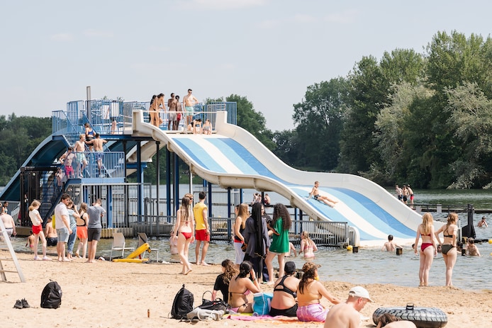 Puffen en zweten geblazen, maar net nu is glijbaan van Blaarmeersen in ...