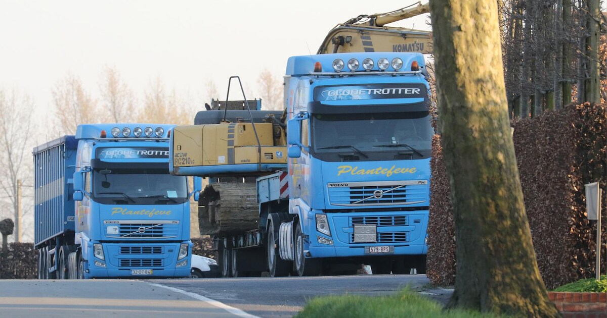 20 vrachtwagens in beslag genomen bij Plantefeve | Heuvelland | HLN.be
