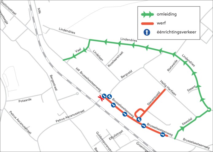 Tweede fietstunnel op komst in Asse: opnieuw verkeershinder op Brusselsesteenweg | Asse | hln.be