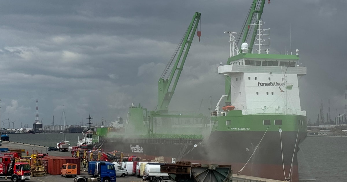 Brand op splinternieuw zeeschip in Antwerpse haven veroorzaakt veel ...