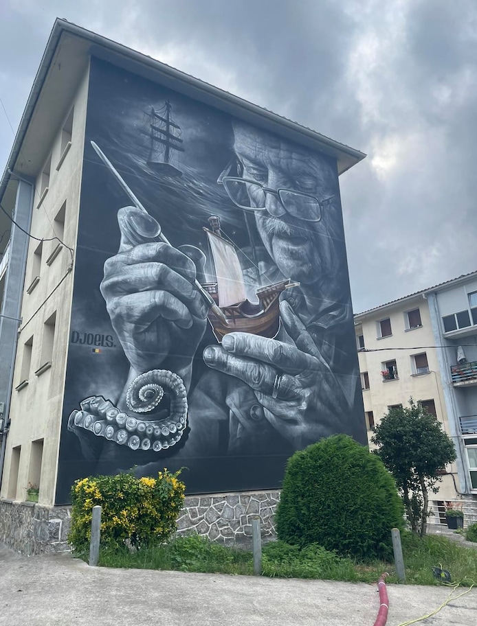 Imposant werk van Egemse graffitikunstenares Djoels in de running voor ...