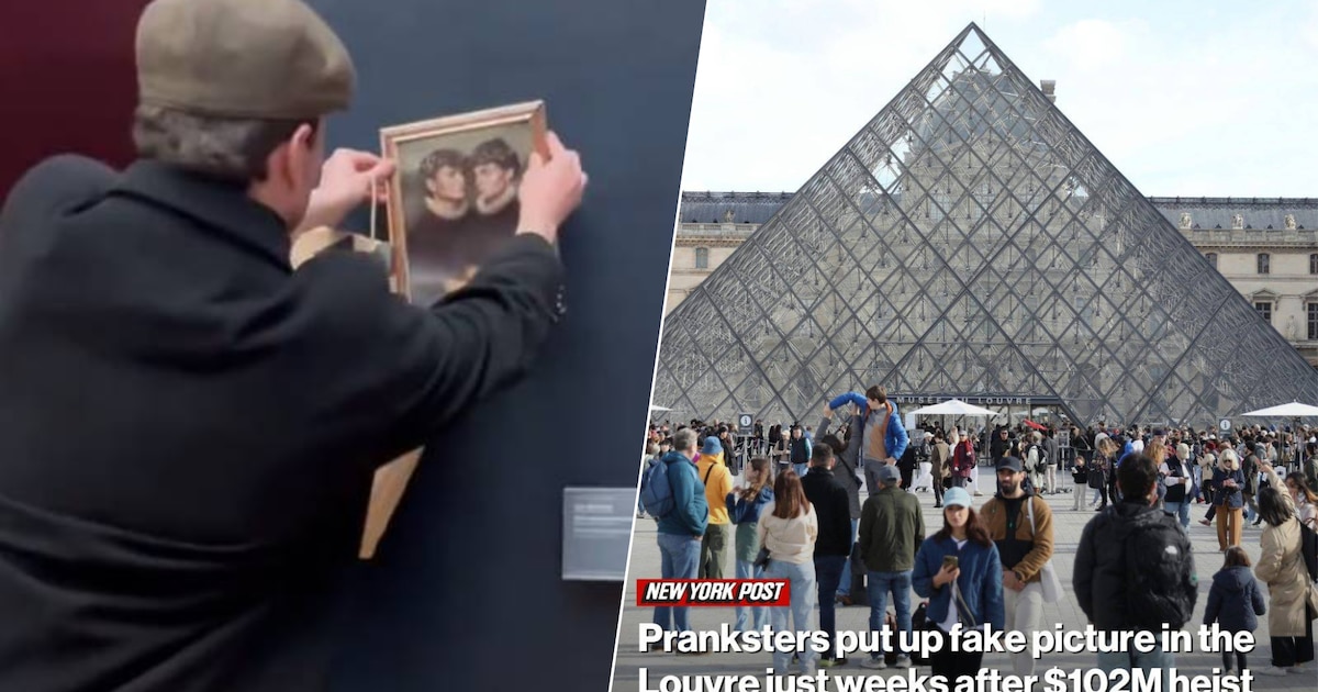 Amerikanen smullen van stunt van Neal en Senne in het Louvre: “Zijn de ...