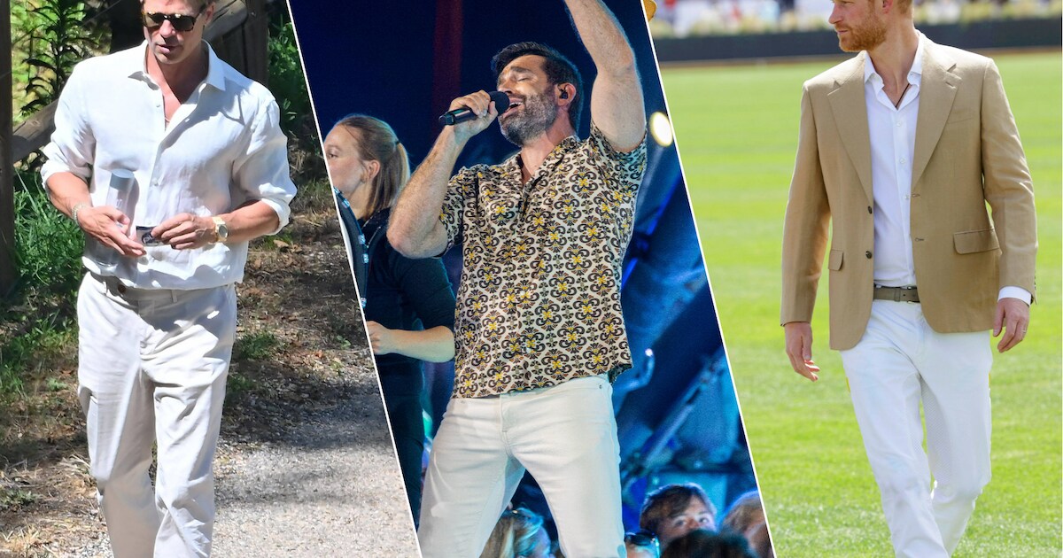 De witte herenbroek herrijst in de mode: “Maar pas op, niemand hoeft te ...