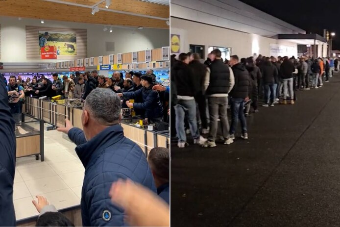 KIJK. 2 uur aanschuiven, rekken compleet geplunderd: Nederlanders ...