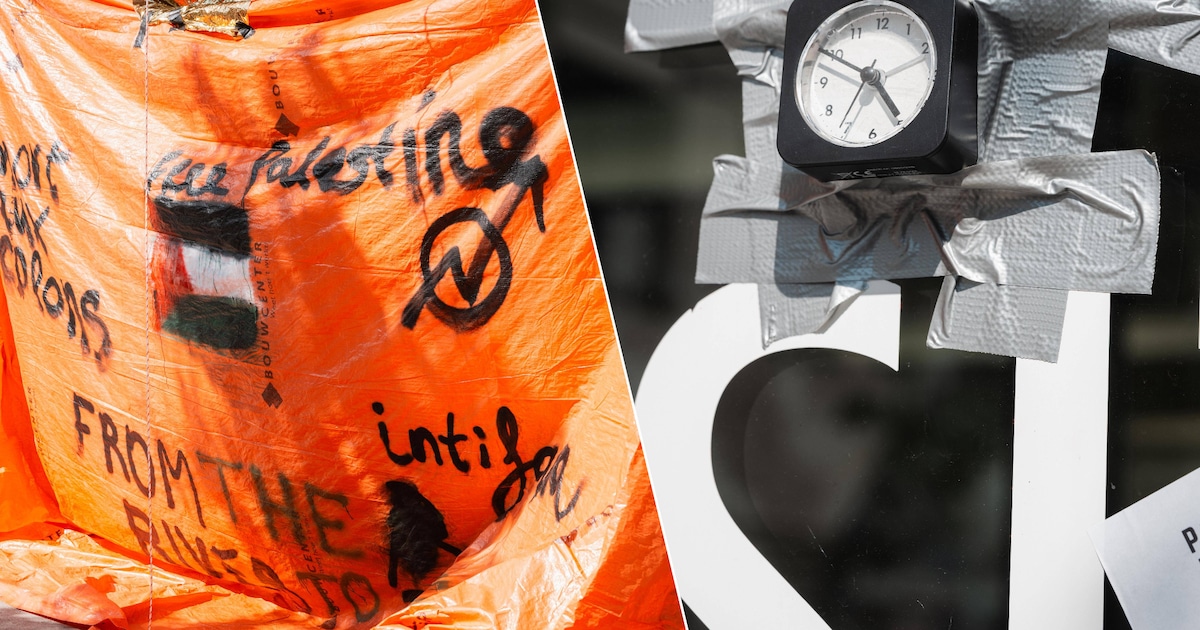 Pro-Palestijn­se studenten die rectoraat UGent blokkeerden, laten ‘bom ...