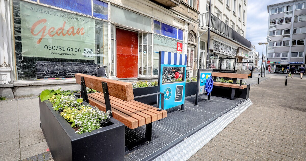 Stad Oostende installeert twee nieuwe rustplekjes in het centrum | Oostende | HLN.be