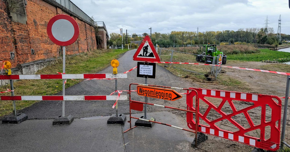Jaagpad tussen Aalst en Erembodegem blijft langer dicht: werken lopen ...
