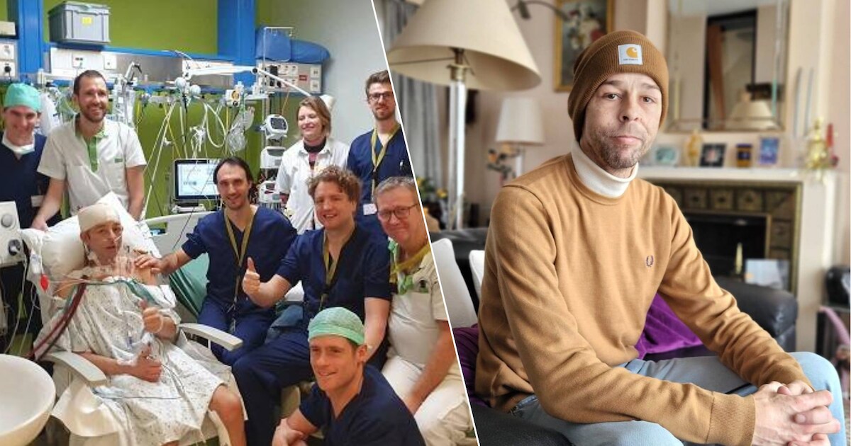 Michael (43) kreeg als eerste patiënt in België een dubbele hartpomp en ...