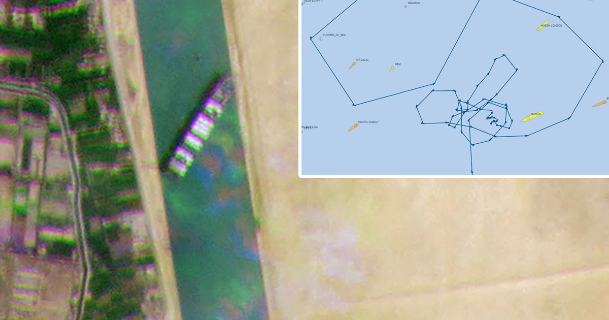 Containerschip tekende gigantische fallus in Rode Zee voor blokkering ...