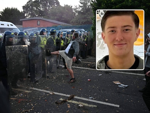 Beelden tonen hoe protest in Southampton uit de hand loopt na tragische ...