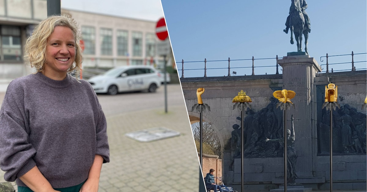 Schepen Judith Ooms legt uit waarom artistiek project aan standbeeld ...