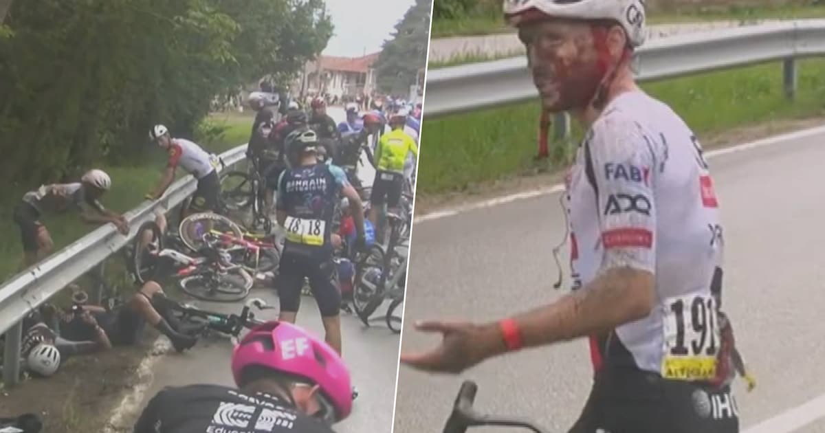 Horrorcrash in de Giro zet klassement letterlijk op zijn kop: “Dat ...