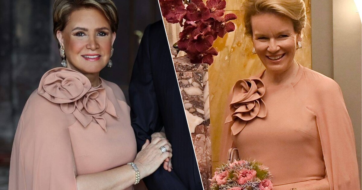 Majesteiten Mathilde en María Teresa dragen opvallend vaak dezelfde ...