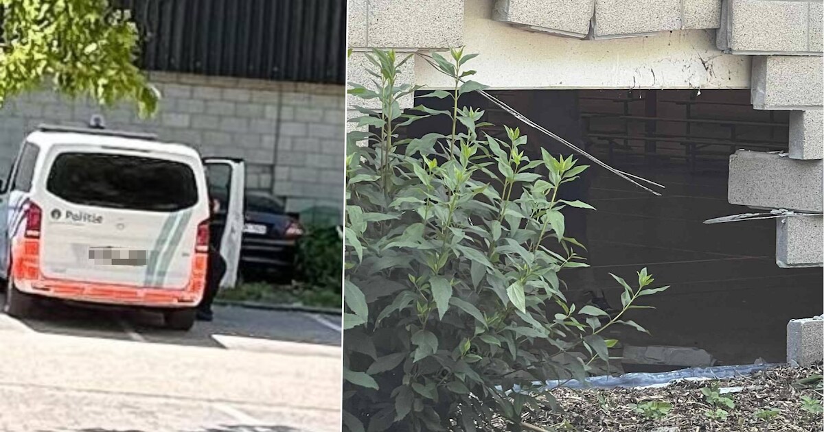 Bestuurder vergist zich stevig en rijdt met voertuig sporthal binnen in ...