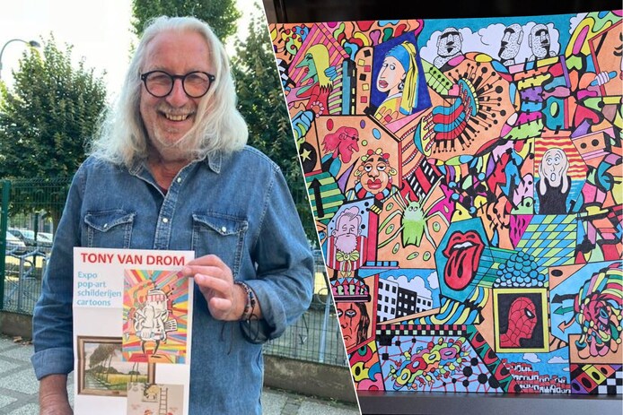 Tony Van Drom exposeert pop-art, schilderijen en cartoons in heemkundig ...