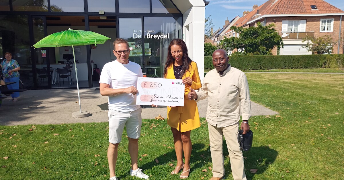 Feestcomité Pleinfeesten overhandigt 250 euro aan vzw Muzuri voor ...