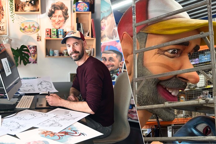 Voor Aalst Carnaval tekent Bram (40) al vijftien jaar karikaturen, nu ...